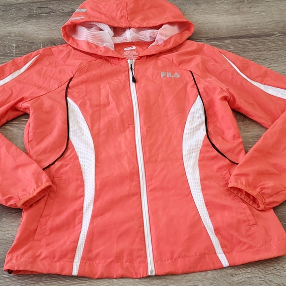 Fila | Jackets & Coats | Fila Lightweight Hooded Windbreaker Rain ...